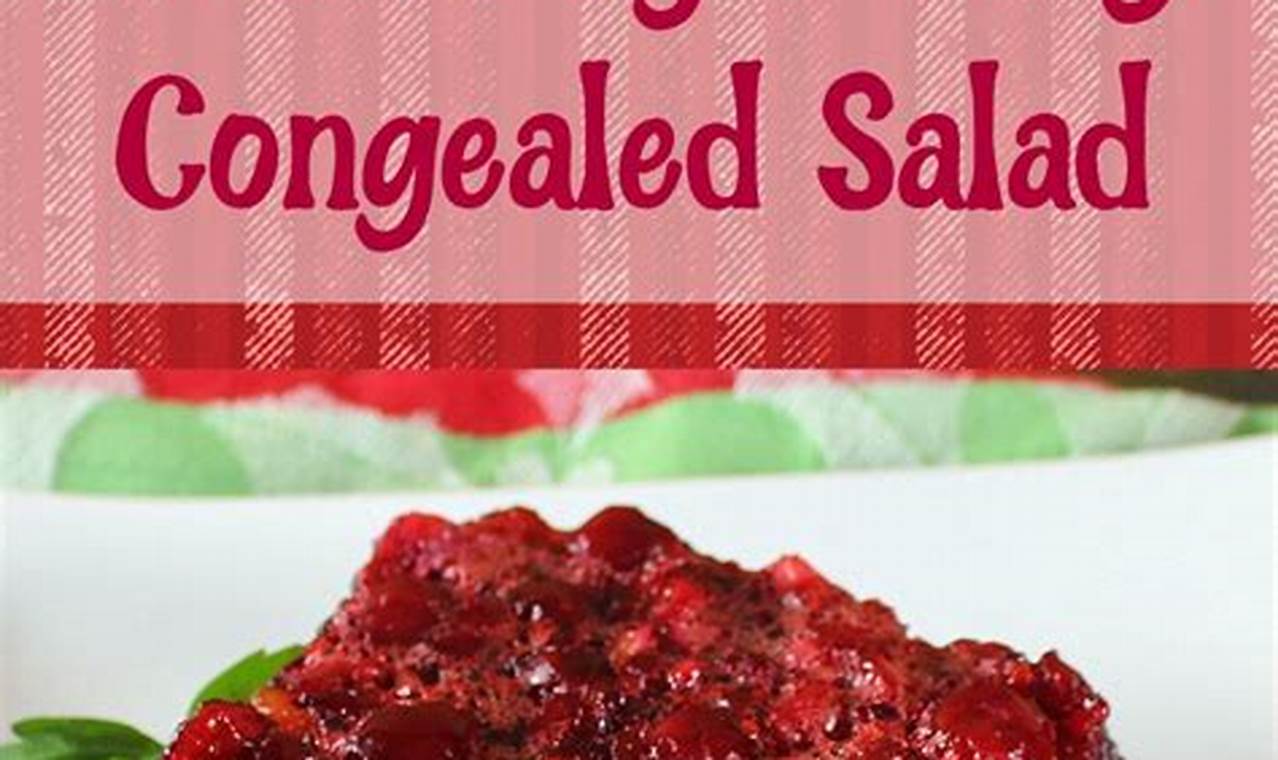 Cranberry Congealed Salad Recipe Southern Living